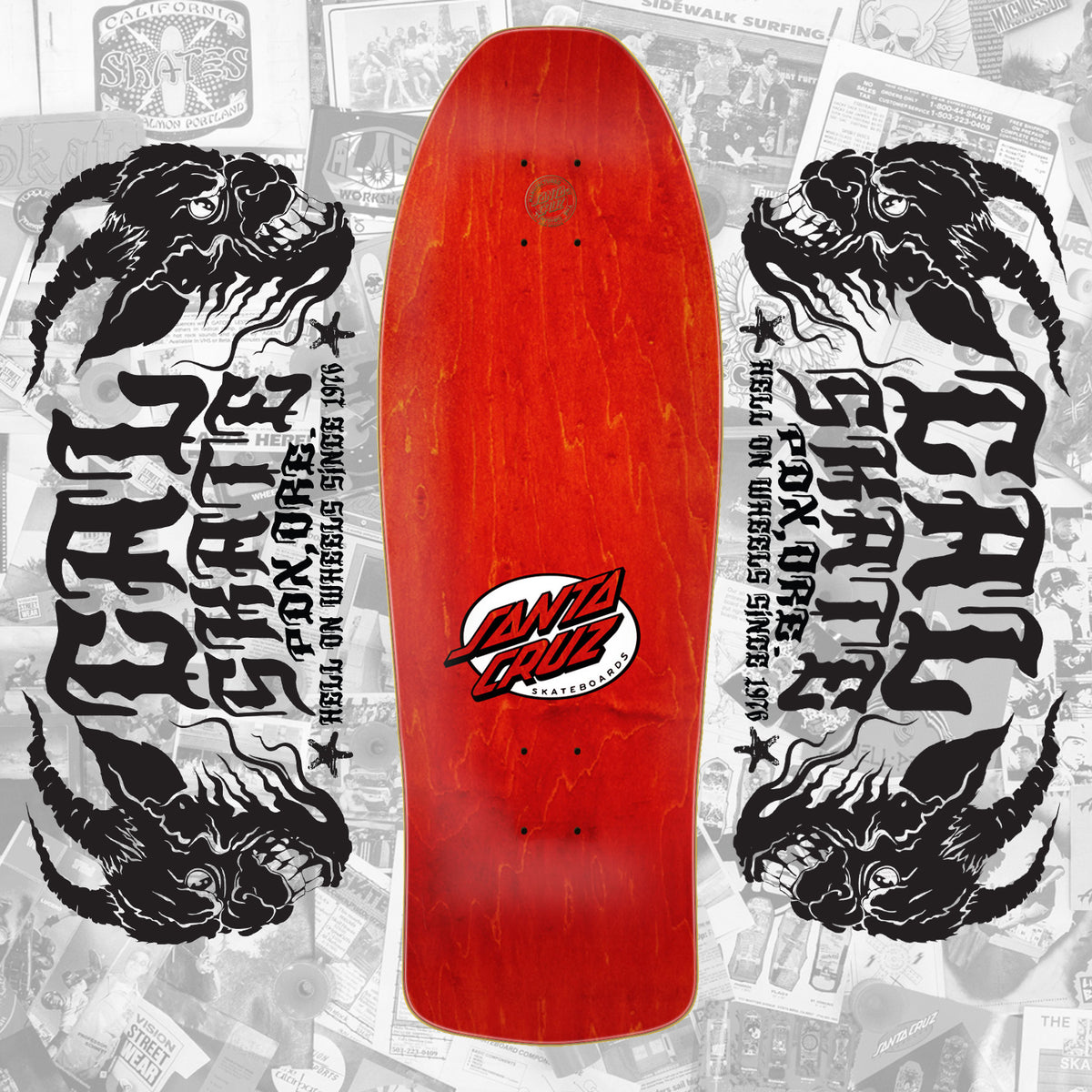 Santa Cruz "Oops Mucus" 9.3" Reissue Deck – Cal Skate Skateboards